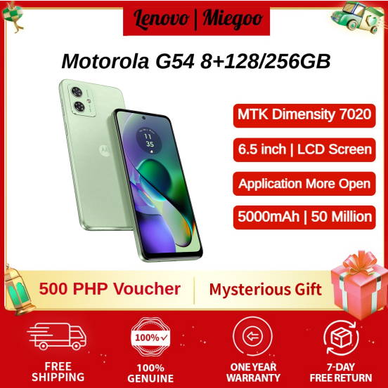 [Brand New Google Play]MOTOROLA G54 MTK Dimensity 7020 6.5 inch LCD ...