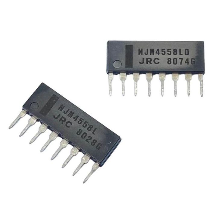 ออฟแอมป์ Dual NJM4558LD NJM4558L (2ชิ้น/Pcs) 4V-18V 8-พิน DUAL Operational Amplifier ROHS NJRC ...