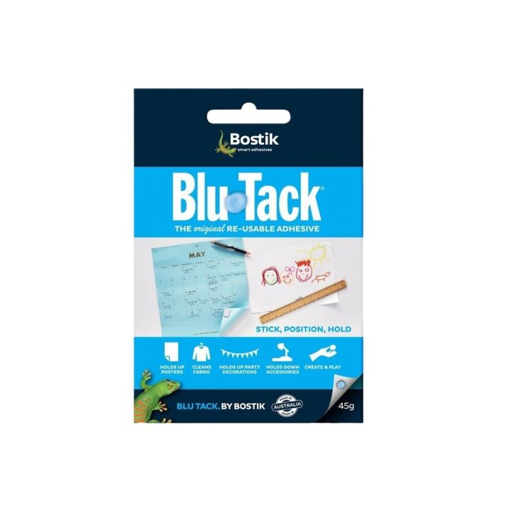 BOSTIK BLU TACK REUSABLE ADHESIVE 45G (LEM SERBAGUNA) | Lazada Indonesia