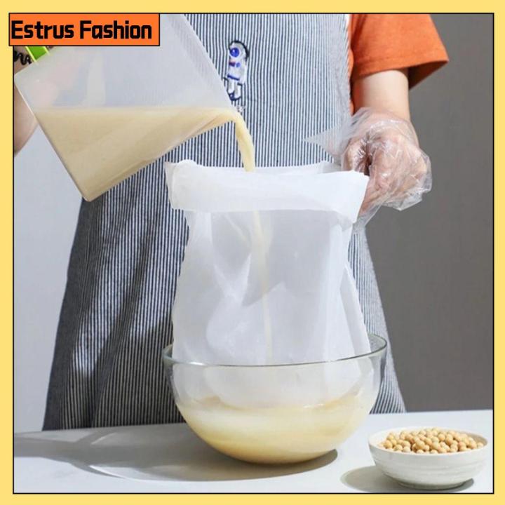 ESTRUS FASHION Reusable Cheese Cloth Filter Bags Healthy Filter Spice ...
