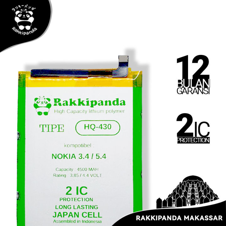 Baterai HP Rakkipanda HQ430 Nokia 3.4 / 5.4 Bergaransi Battery | Lazada ...