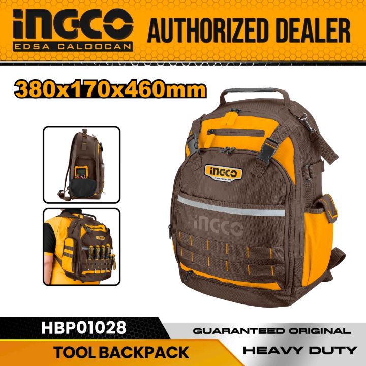 INGCO (HBP01028) Tools Backpack 380x170x460mm - Heavy Duty Kit | Lazada PH