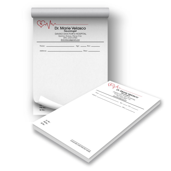FTLP | Personalized Prescription Pad | Design for Neurologist | Lazada PH