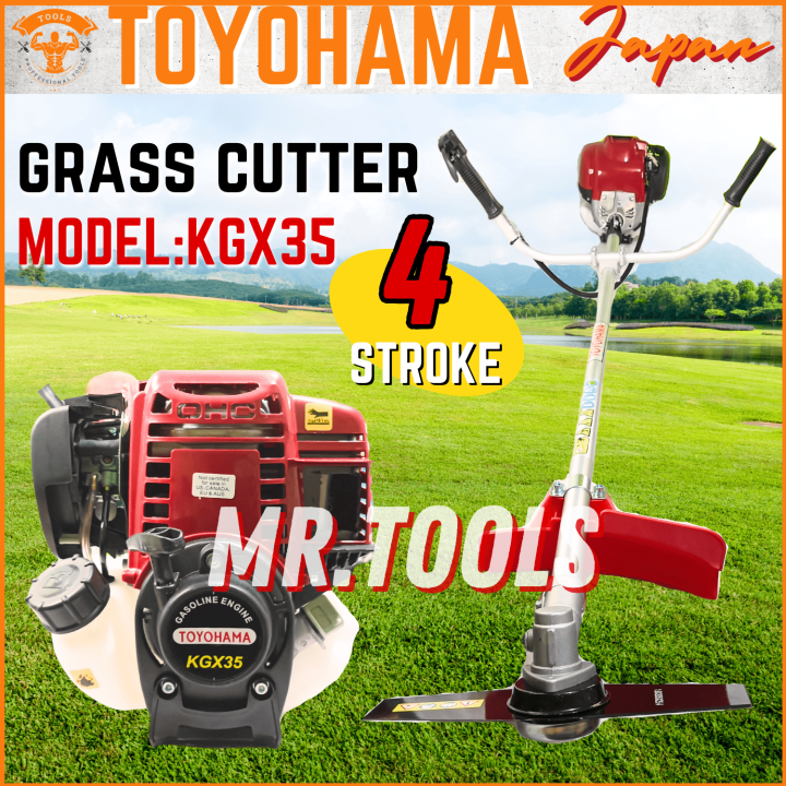TOYOHAMA JAPAN (ORIGINAL) 4 STROKE GRASS CUTTER-MODEL:KGX35 (4 STROKE ...