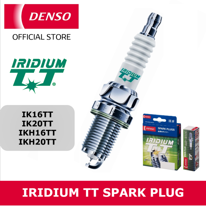 DENSO Iridium TT Spark Plug [4PCS] IK16TT IK20TT IKH16TT IKH20TT ...