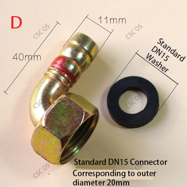 Universal Gas Cooker Stove Hob Inlet Joint Hose Connection L Shape ...