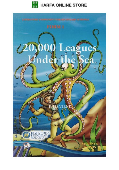 Buku Teks 20,000 Leagues Under The Sea Form 1 Text Book (English ...