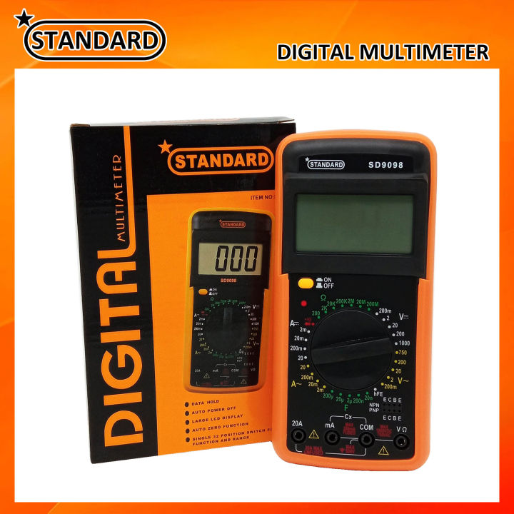 Digital Multimeter (SD9098)Handheld Digital Multimeter LCD/Voltage ...