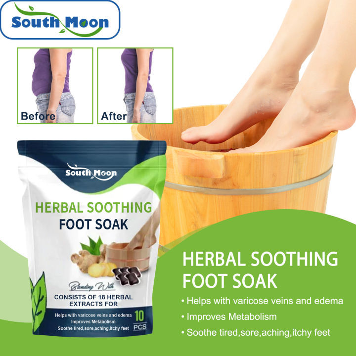 South Moon Herbal Soothing Foot Soak 10PCS Japan Foot Saok For Slimming ...