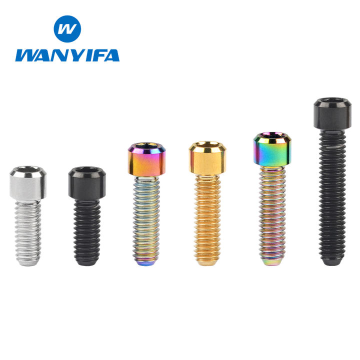 Wanyifa M4x10mm 13.5mm 15mm 20mm 25mm Titanium Bolt Small Stigma Head ...