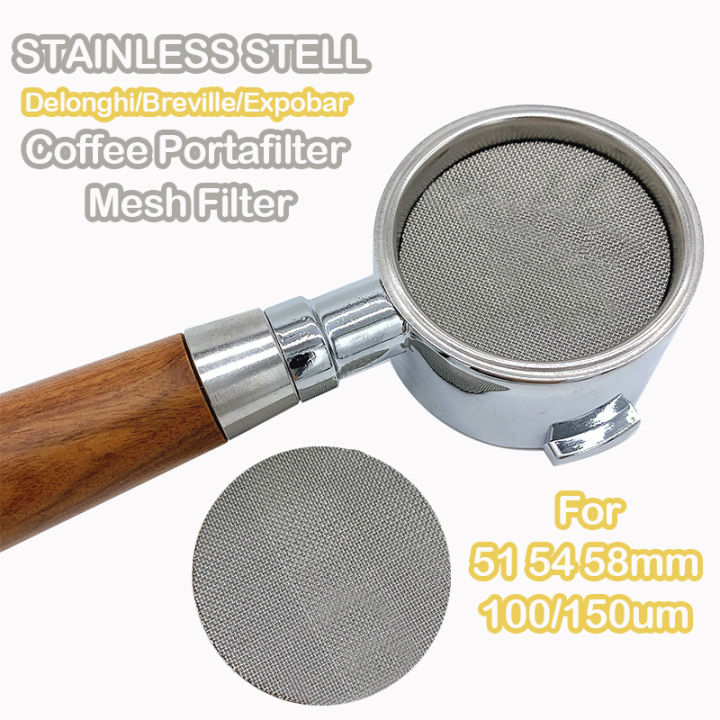 51 53 58.5mm 100um/150um Coffee Bottomless Portafilter Hanlde Coffee ...