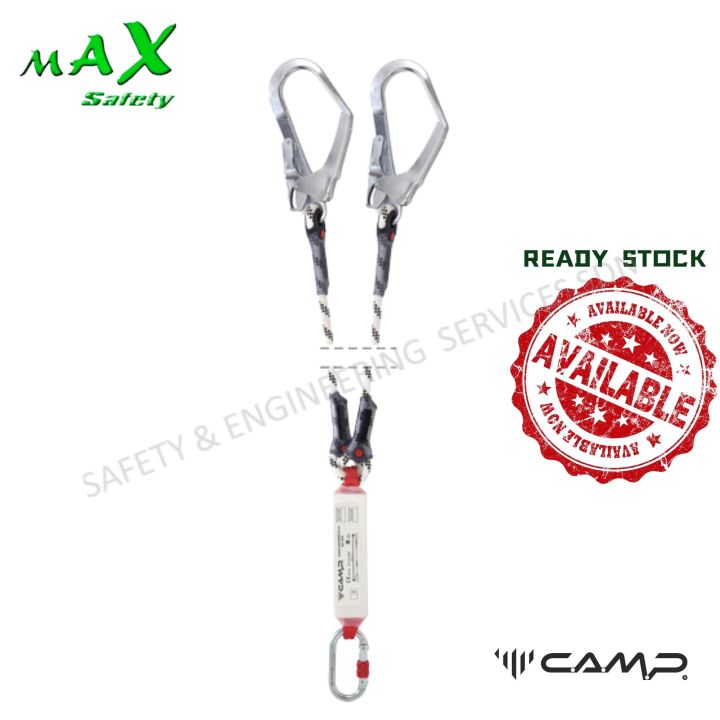 CAMP 50302.01 SHOCK ABSORBER ROPE LANYARDS 1.9M (Y LANYARD WITH ...
