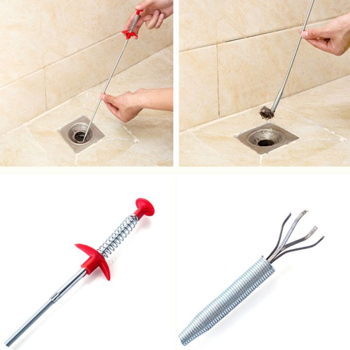 ไม้คีบล้วงท่อ เครื่องมือขุดลอกท่อระบายน้ำ 1.6m ที่คีบเศษขยะท่อน้ำ แก้ ...