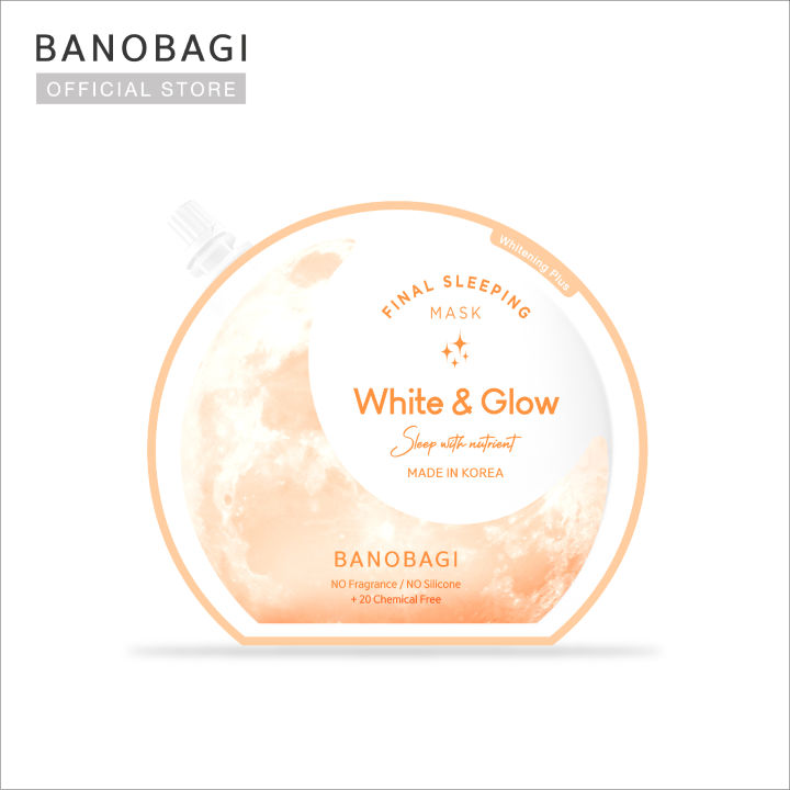 BANOBAGI Final Sleeping Mask - White & Glow สูตรอัพผิวกระจ่างใส โกลว์ก ...