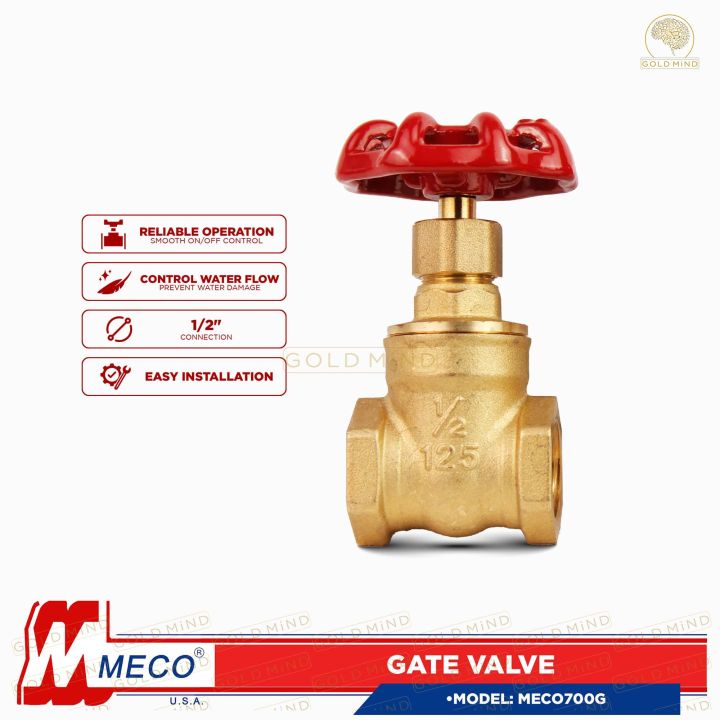 Meco Gate Valve 3/4, 1/2 - Gold Mind Everyday Low Price | Lazada PH