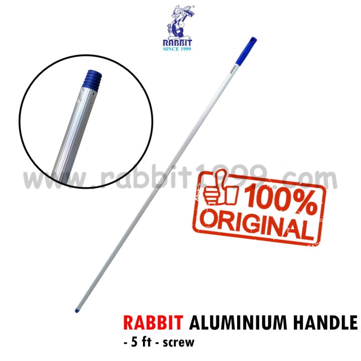 RABBIT ALUMINIUM HANDLE - 5ft - screw - mop handle aluminium ...