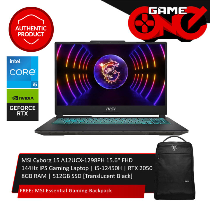 MSI Cyborg 15 A12UCX-1298PH 15.6" FHD 144Hz IPS Gaming Laptop | i5 ...