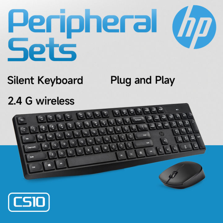 HP Wireless Keyboard and Mouse Combo 2.4 G wireless | Silent Keyboard ...
