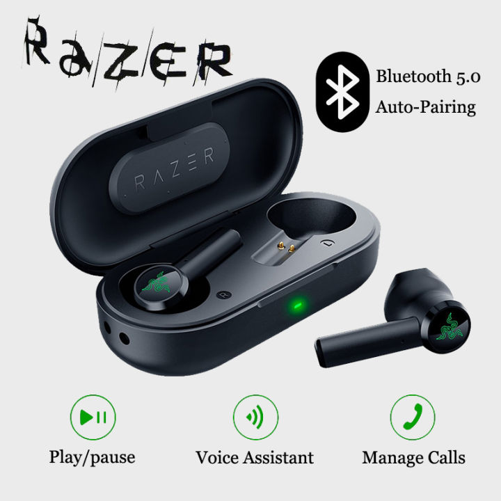 RAZER EARBUDS HAMMERHEAD TRUE WIRELESS Bluetooth 5.0 TWSหูฟังไร้สายเกม ...