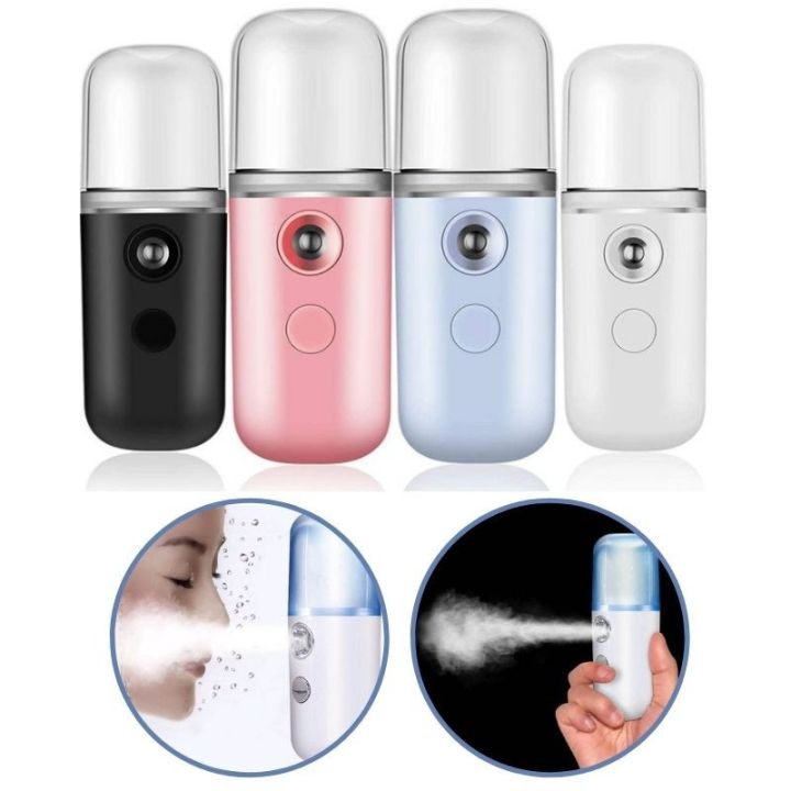 Nano Spray Face Mist Facial Moisturizing Wajah Spray wajah Perawatan Wajah Mini Portable LED ...