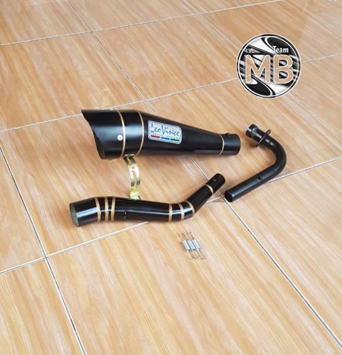 Knalpot racing mio j-miom3-mio soul gt-mio z leovince black | Lazada ...