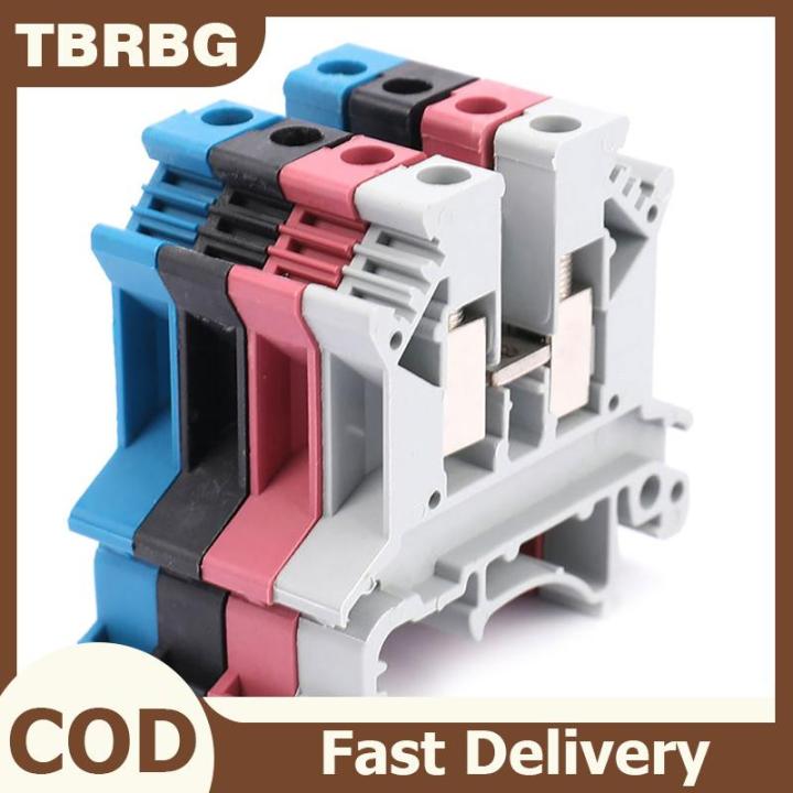 TBRBG 10pcs UK-2.5B 2.5mm 2 DIN Rail Universal Combination Terminal ...