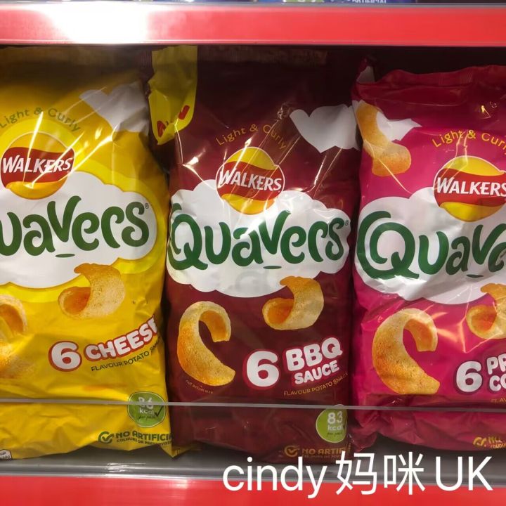 In Stock Uk Walkers Quavers Cheese Flavor Potato Rolls Potato Chips ...