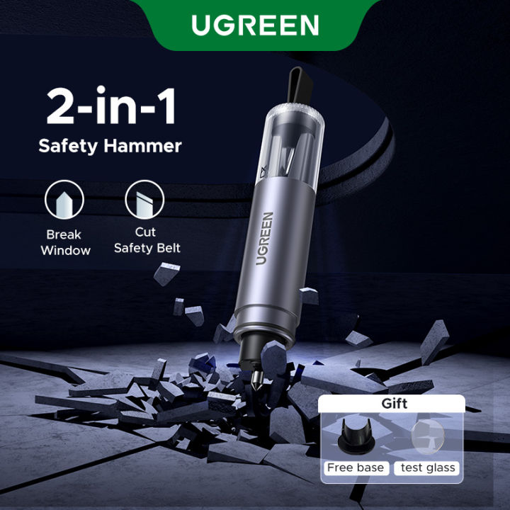 UGREEN Car Window Breaker with Cutter Vehicle Emergency Tool Escape ...