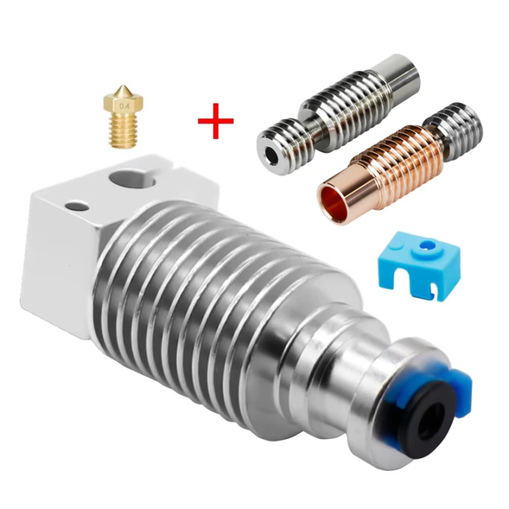 Titaniums Coppers Bimetal Heatbreak ทองเหลือง0.4Mm Hotend โลหะทั้งหมด ...