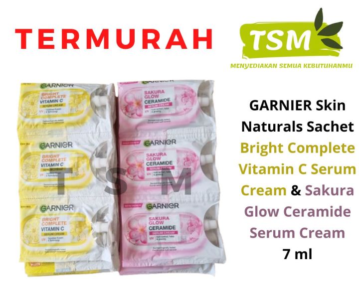 GARNIER Skin Naturals Sachet Bright Complete Vitamin C Serum Cream ...