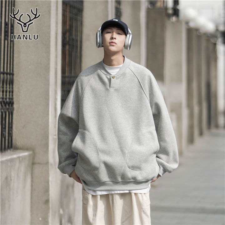 Hanlu เสื้อแขนยาวชาย สเวตเตอร์ชาย เสื้อแขนยาวมือหนึ่งแฟชั่นเสื้อแขนยาว ...
