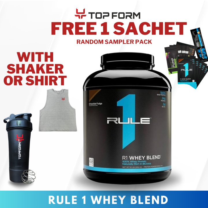 Rule 1 Whey Blend with Shaker, 5lbs, R1 Whey Protein Powder | Lazada