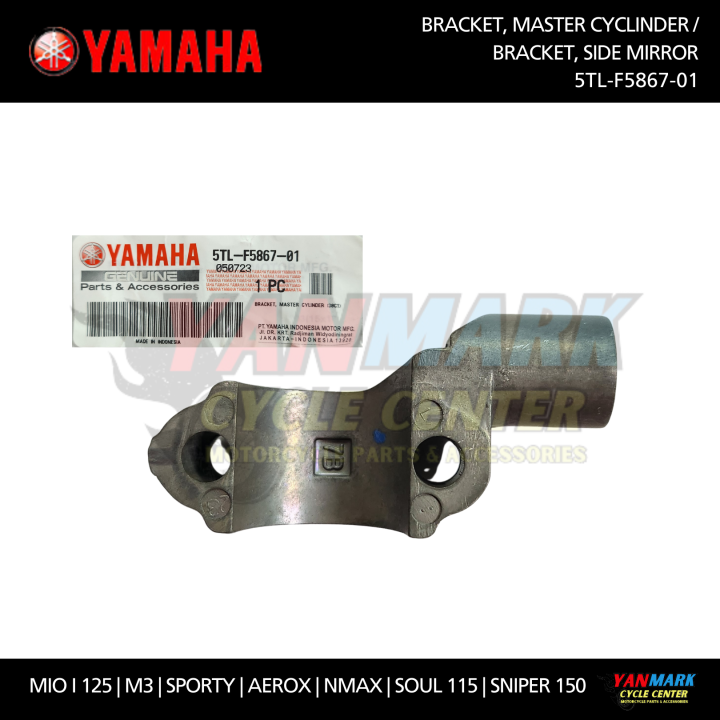 ORIGINAL YAMAHA - BRACKET, MASTER CYCLINDER / BRACKET, SIDE MIRROR ...