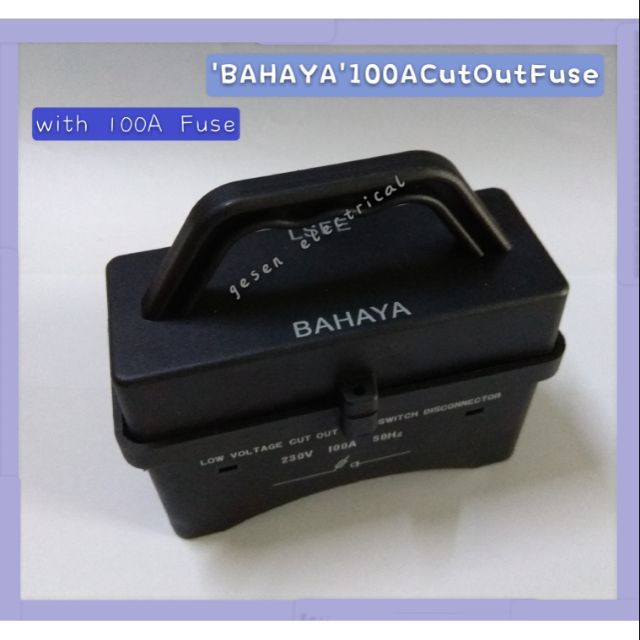 Cut Out BAHAYA Low Voltge 100A Cut Out Fuse Switch Disconnector | Lazada