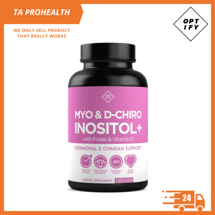 Optify Premium Inositol Myo & D-Chiro Inositol with Folate and Vitamin ...