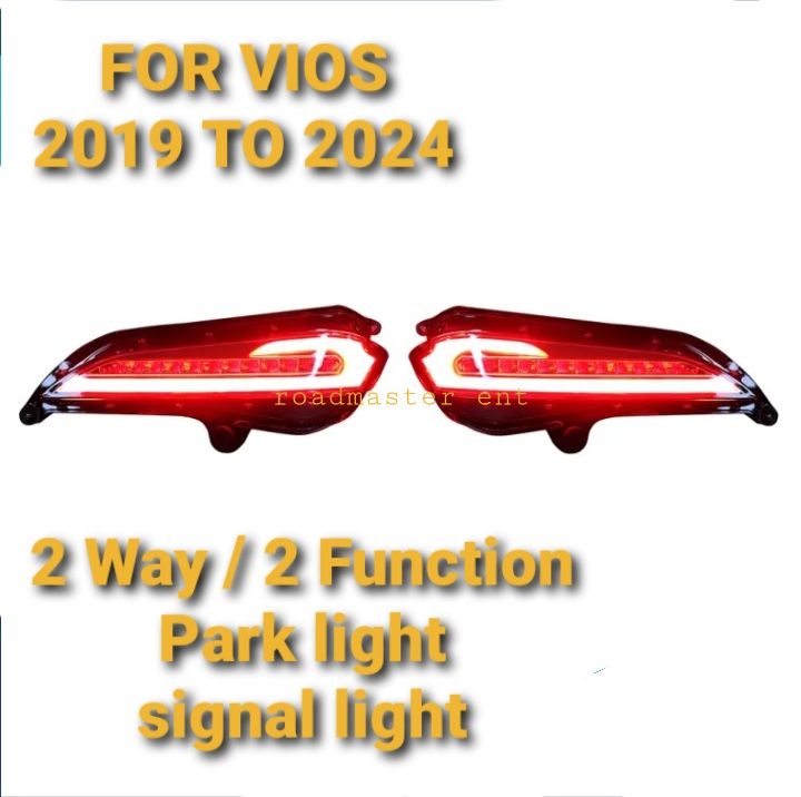 Toyota Vios PRIME 2019 to 2025 OEM Rear Bumper Light Made in Thailand ...