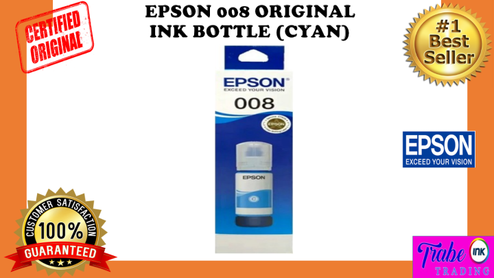 EPSON 008 ORIGINAL INK BOTTLE (CYAN) | Lazada PH