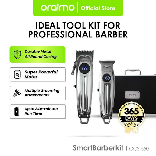 Oraimo Smart Barber Kit Dual Electric Shaver Trimmer Professional ...