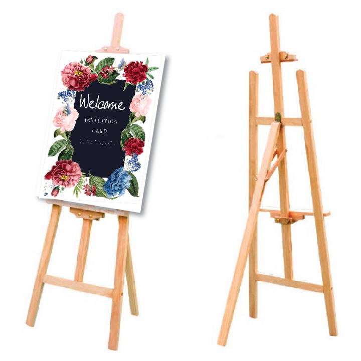 Wooden Easel Drawing Painting Wooden Easel Stand 1.5M, Metal Aluminum ...