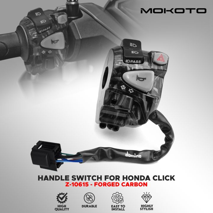 HONDA CLICK 125i/150i HANDLE SWITCH MOTO-6317 WITH PASSING LIGHT LEFT ...