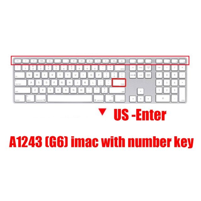 Magic Keyboard ซิลิโคนหุ้มคีย์บอร์ด A1644 A1314 A1243เคสป้องกันผิว ...