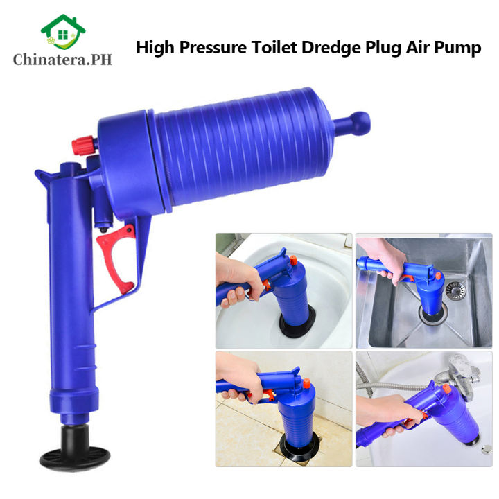 [Fast Delivery] Dredge Plug Air Pump Pressure Pipe Plunger Toilet Drain ...