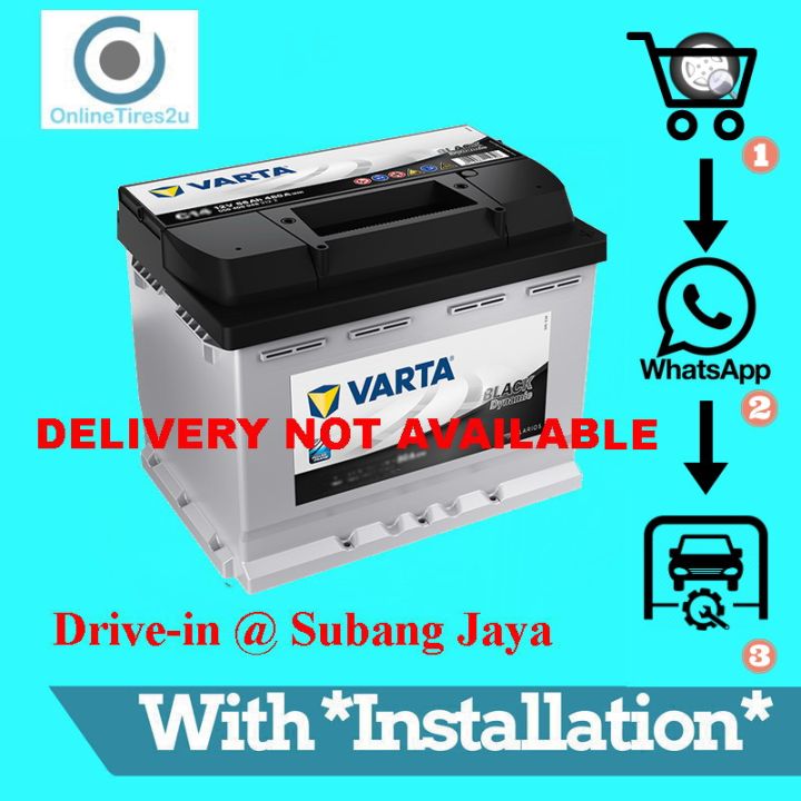 Varta Car Battery - NS60LS(55B24L) (With Installation) | Lazada