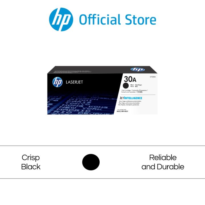 HP 30A Black LaserJet Toner Cartridge - LaserJet Pro M203 - MFP M227 ...