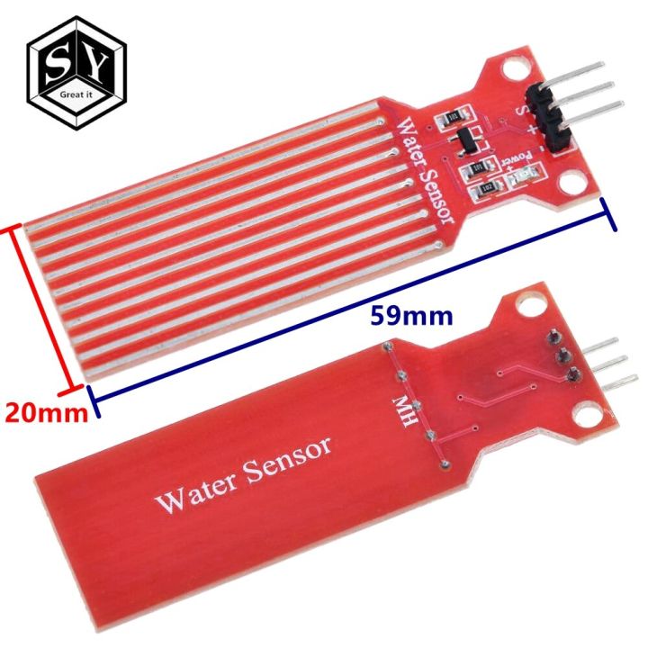 1pcs Rain Water Level Sensor Water Droplet Detection Depth For Arduino Compatible With Uno Mega