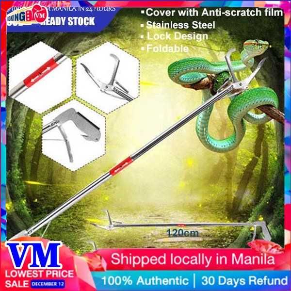 Boxing Vm 150cm Snake Tongs Clamp Catcher Stainless Steel Long Handle ...