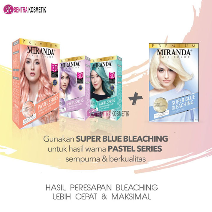 Miranda Hair Color Pastel Series Cat Rambut Permanen Semir Pewarna ...