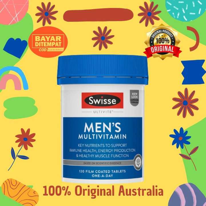 Swisse Ultivite Men's Multivitamin - 120 Film Coated Tablets | Lazada Indonesia