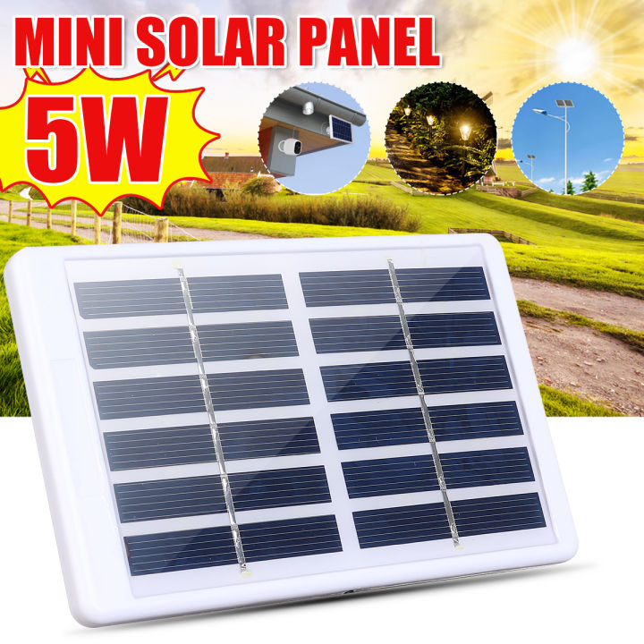 Mini Solar Panel 5W 6V Polysilicon USB Solar Power Panel Charger | Lazada