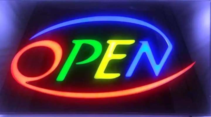 Biglite LED Open Signage CHA07 Modern Lighting (Black) | Lazada PH